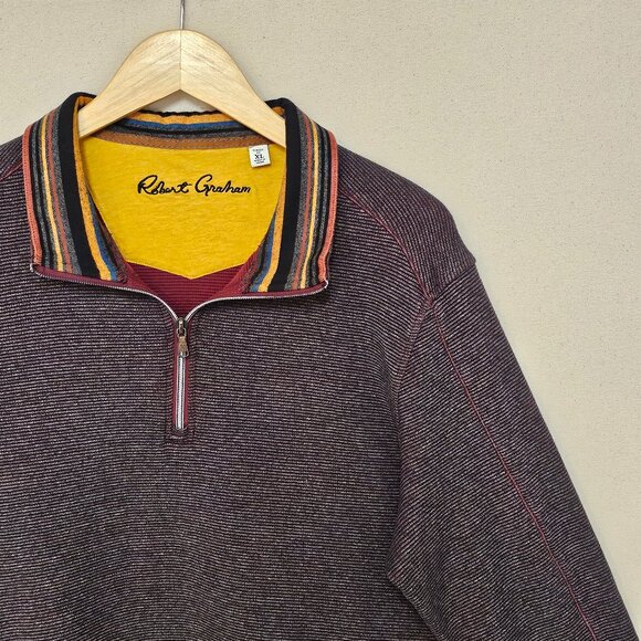 Robert Graham | Sweaters | Robert Graham Quarter Zip Classic Fit Xl ...